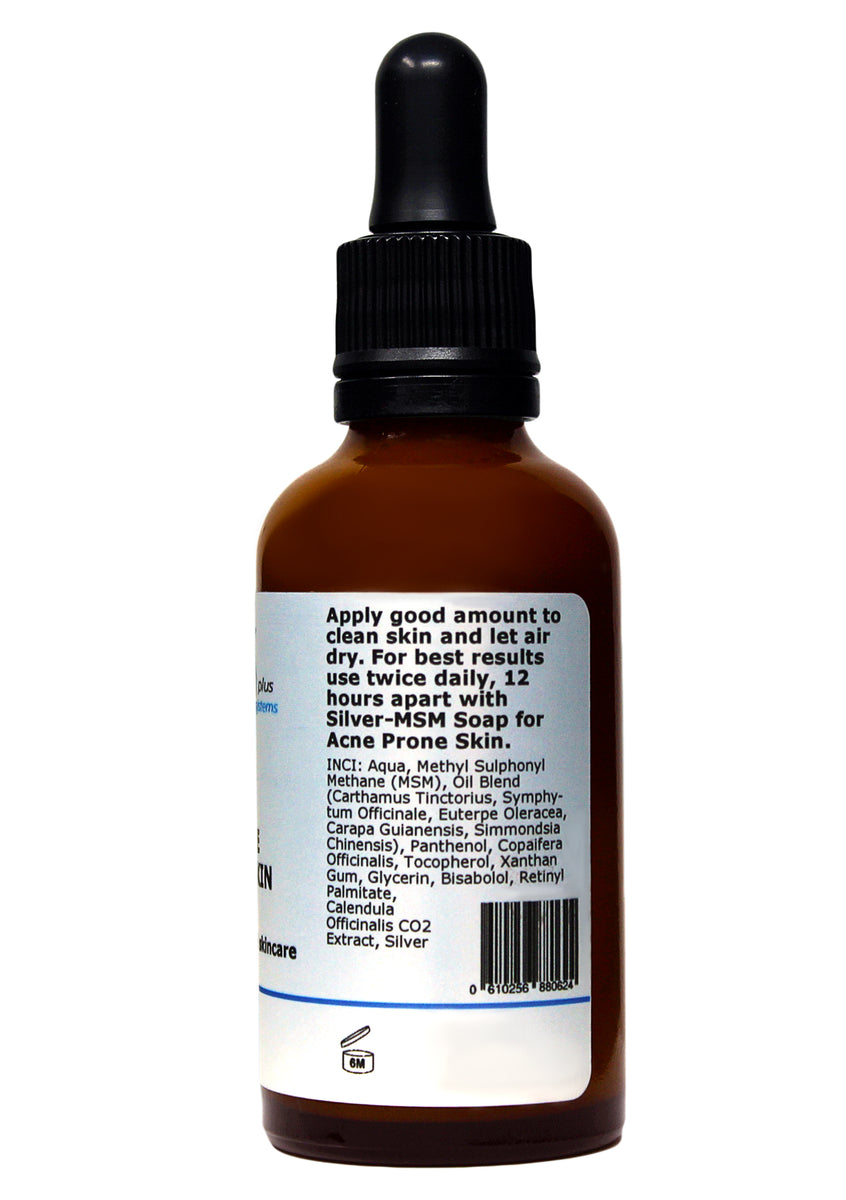 Silver-MSM Serum for Acne Prone Skin (3 size options)