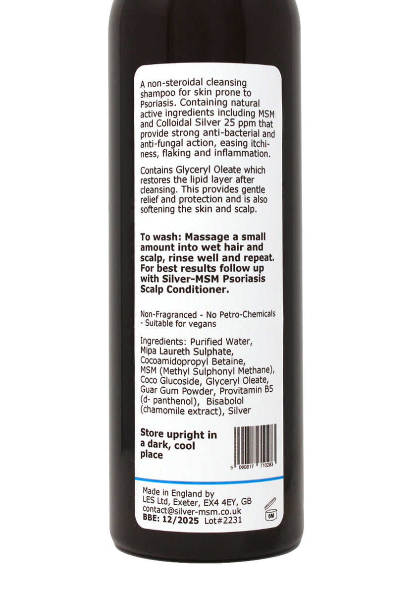 Silver-MSM Psoriasis Shampoo Non-Fragranced (2 size options)